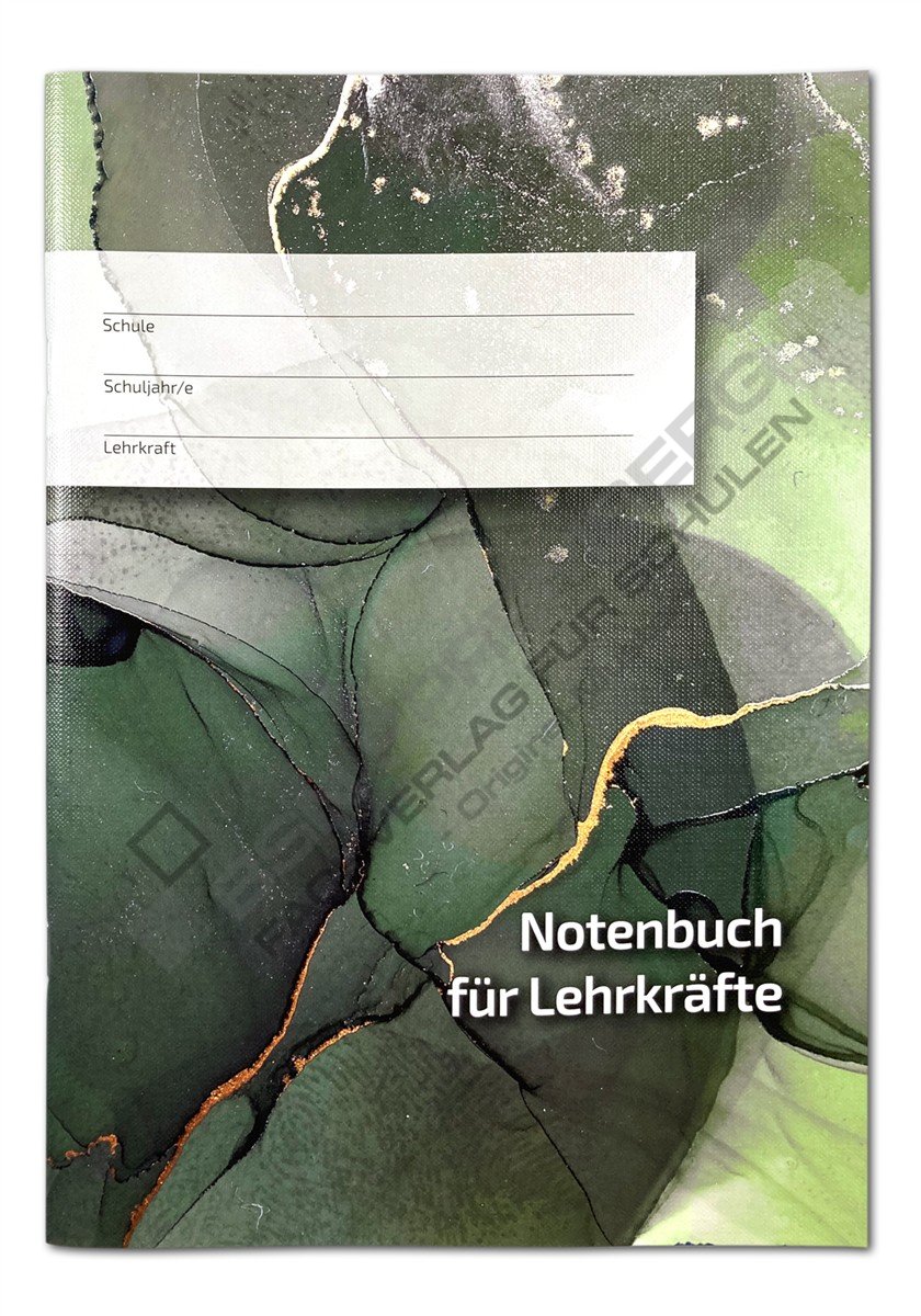 Notenbuch für die Lehrkraft, DIN A4, für 30 Fächer / Kurse und Klasse