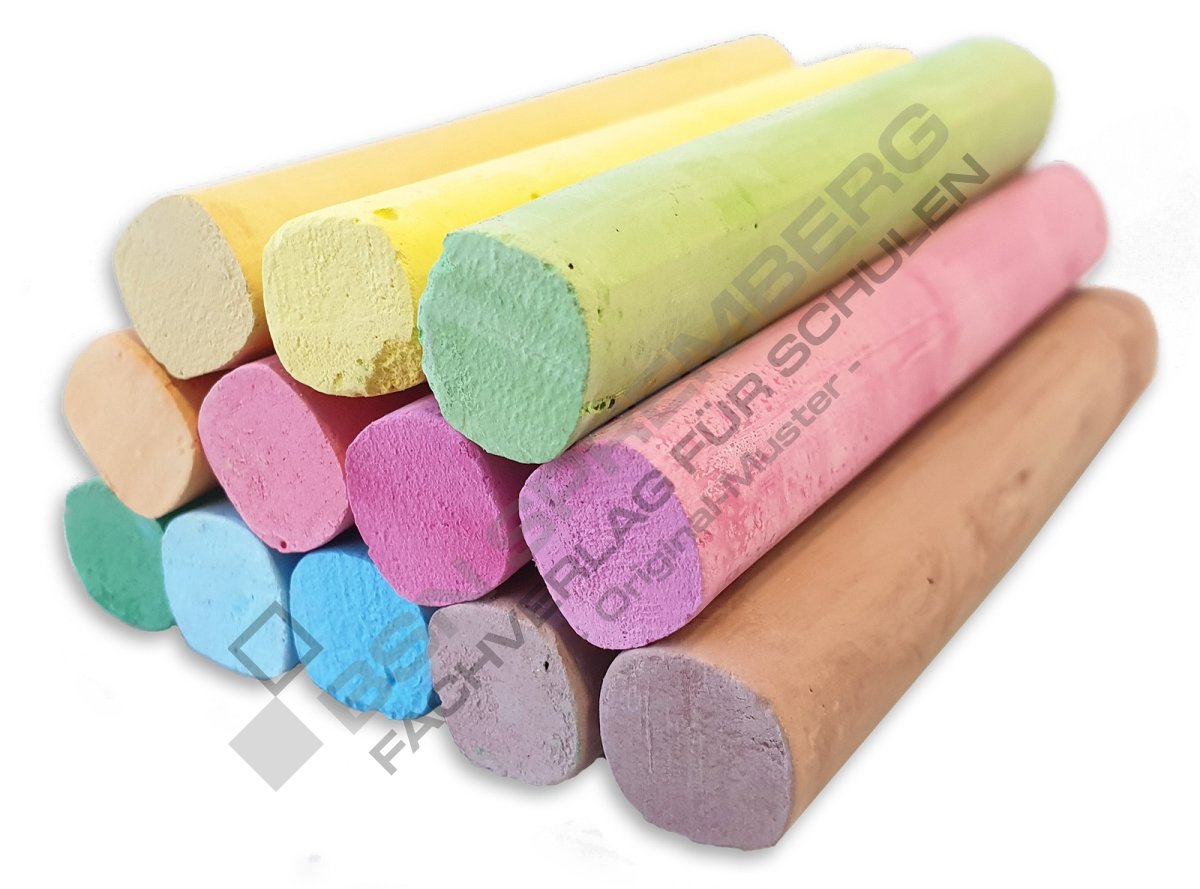 ATLA-Kreide 12-farbig, konvex, Karton a 12 Stück - 20000312